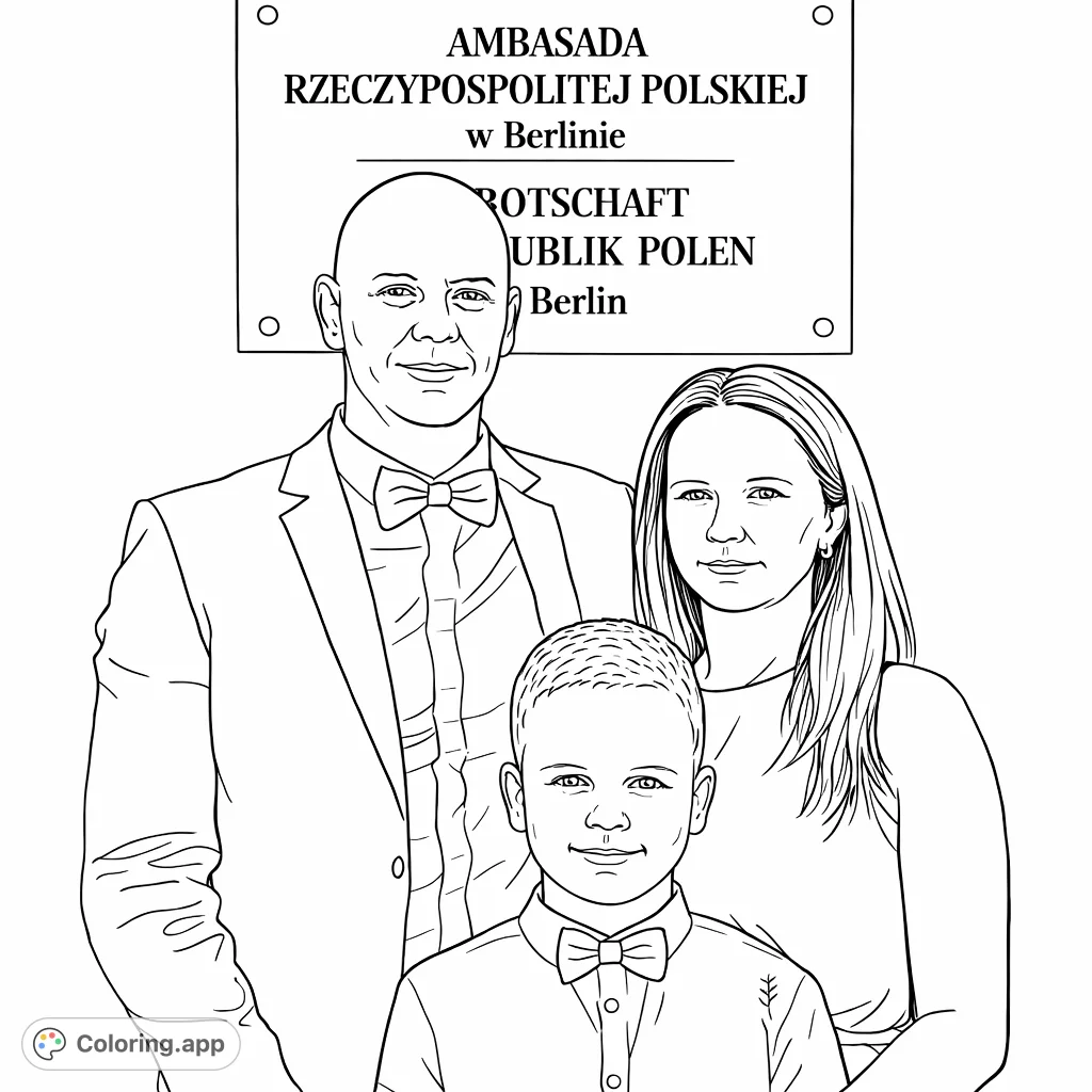 Formal Family Portrait - Coloring.app