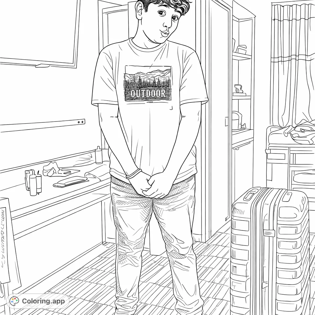 Room Ready Traveler - Coloring.app