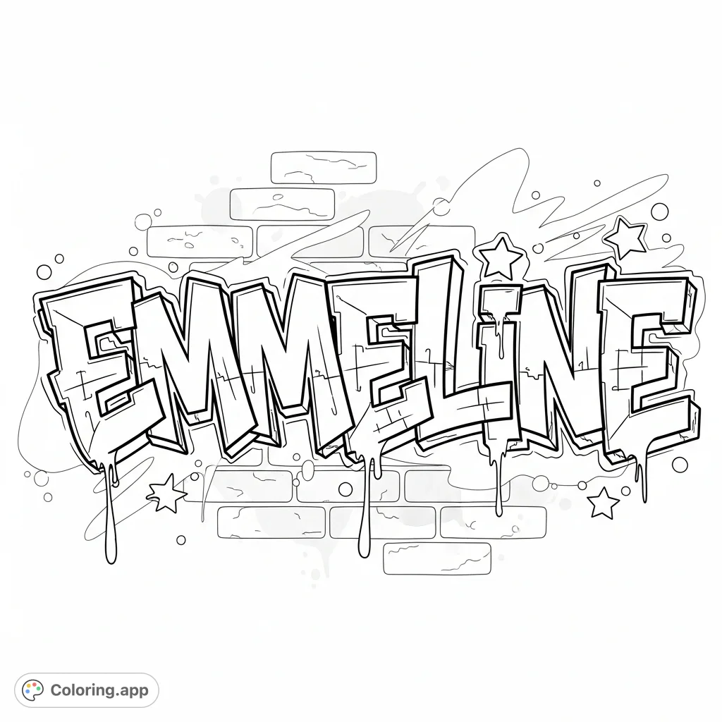 Emmeline Street Art Design - Coloring.app