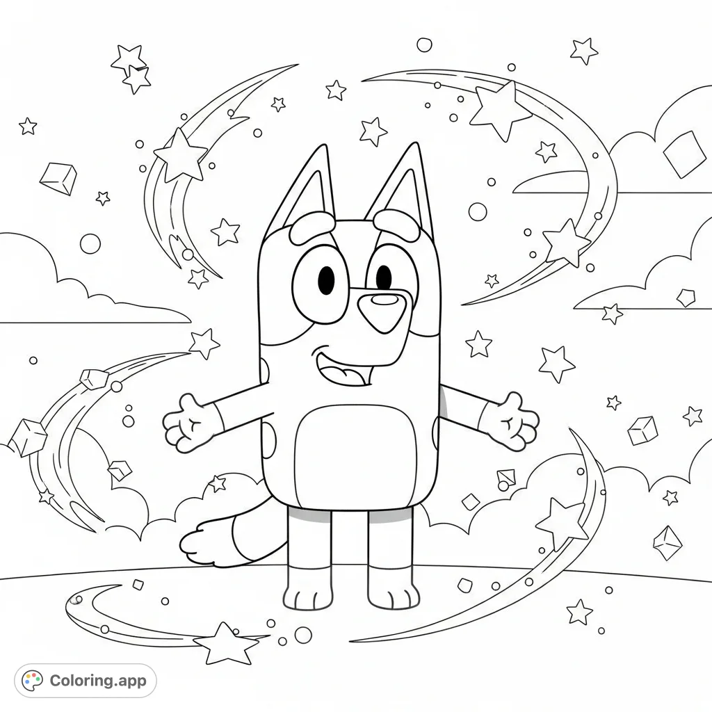 Magical Bluey Adventure - Coloring.app