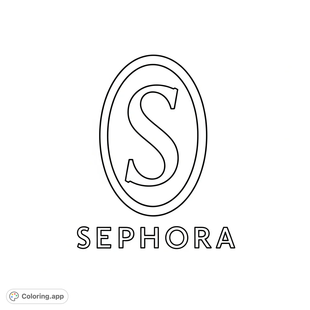 Sephora Logo Emblem - Coloring.app