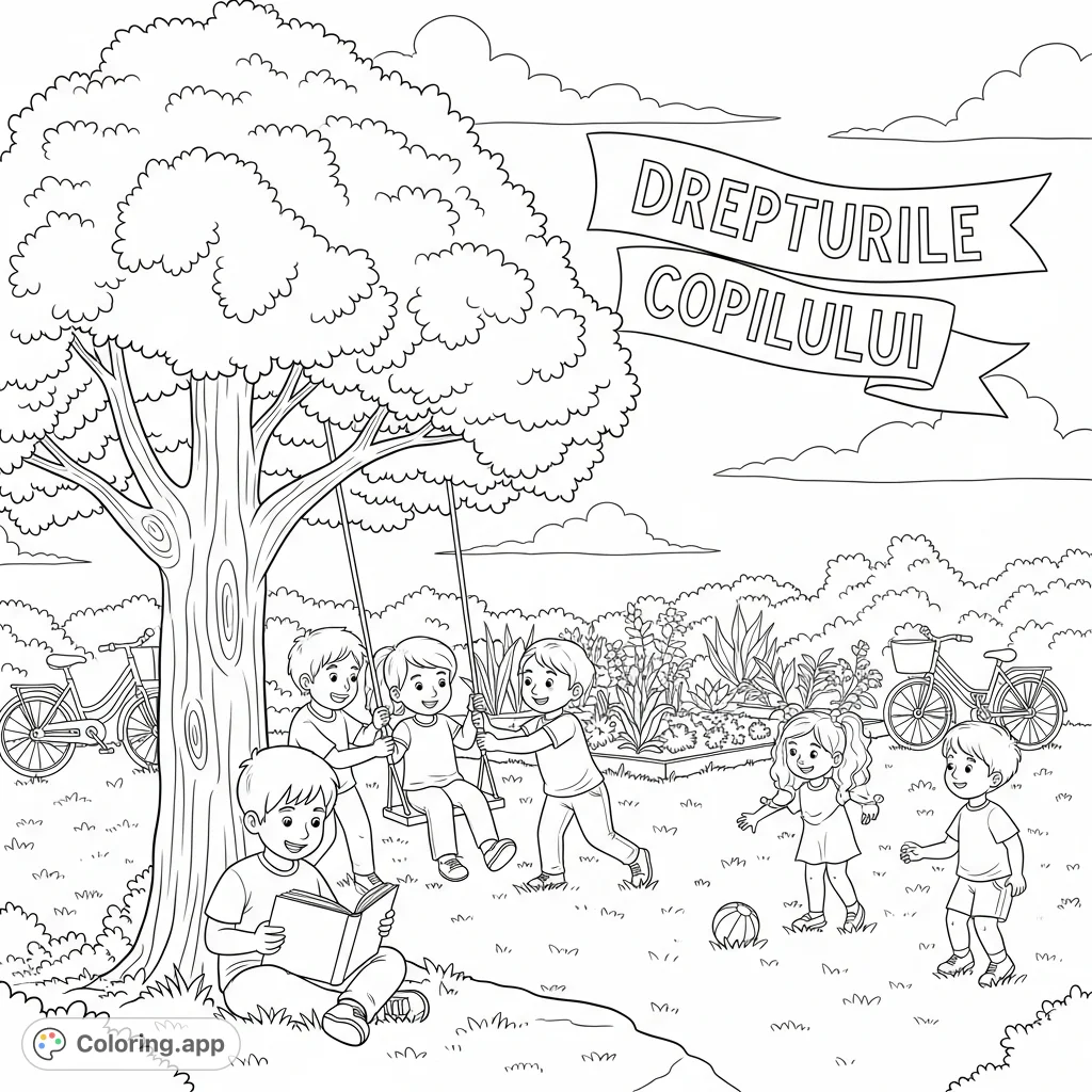 Children's Rights Community Play - Coloring.app