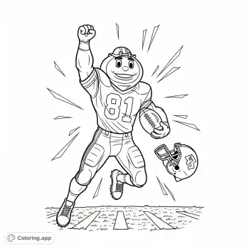ohio state football coloring book