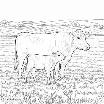 calf coloring