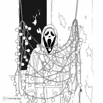scream coloring pages free printable