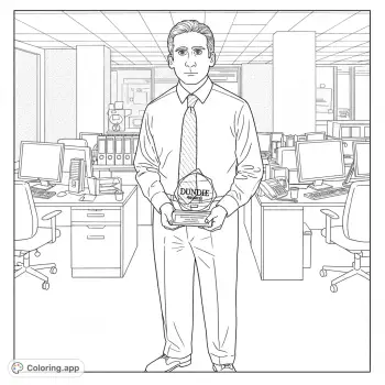 the office coloring pages printable