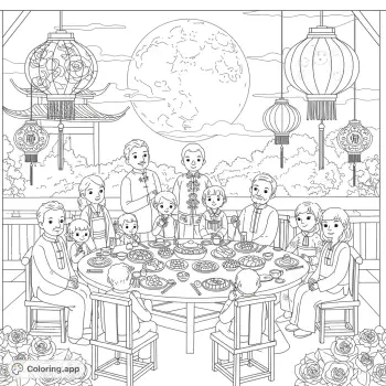 family reunion coloring book