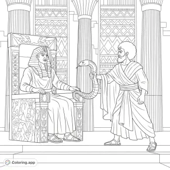 aaron and moses coloring page