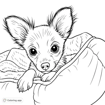 realistic chihuahua coloring pages