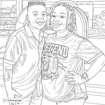 jukebox coloring sheet