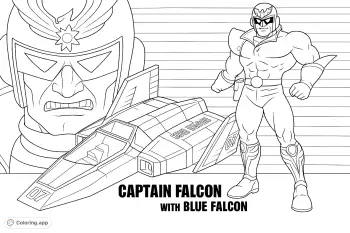 falcon coloring book