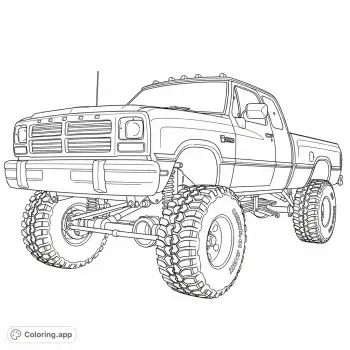 dodge ram coloring book