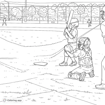 cardinals baseball coloring page