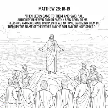 great commission coloring sheet
