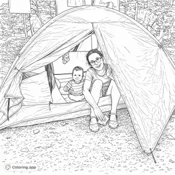 coloring tent