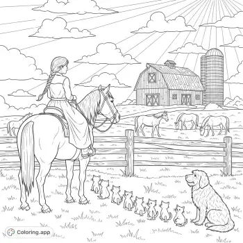 barn coloring
