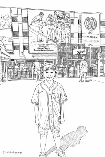 baseball color sheets printable