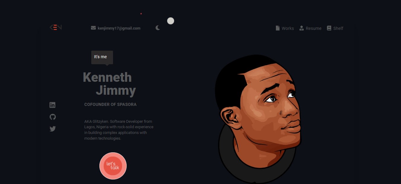 Kenneth Jimmy. Full-stack developer