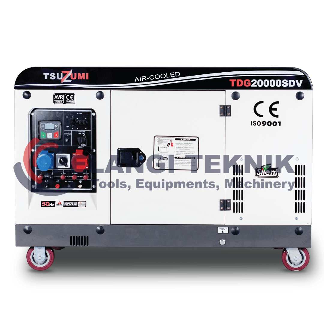 Genset 20 kva 16000 watt 3 Phase Silent Diesel Tsuzumi TDG 20000 SDV ...