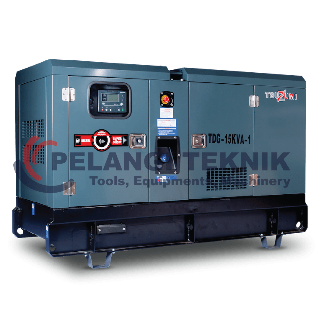 Generator 15 Kva 1 Phase 12000 Watt 4 Cilinder Diesel Tsuzumi TDG 15 ...