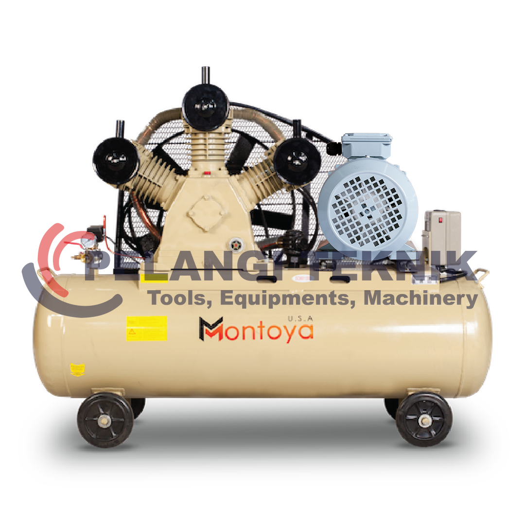 Kompresor 10 hp 8 bar Montoya T-1.0/8 + Dinamo 10 hp 3 Phase FAW 100% ...