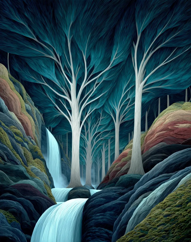 Whispering Teal Grove - Color out of Place | Color out of Place