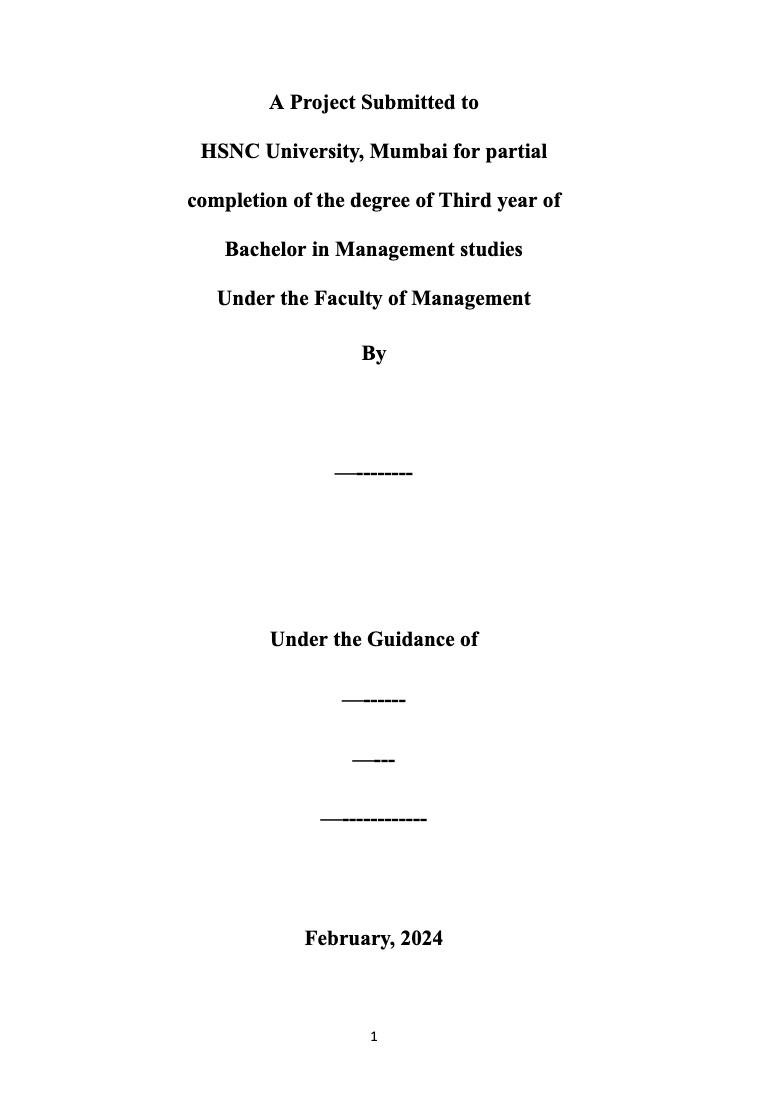 mba bba - Ready-Made Projects By Project Mart