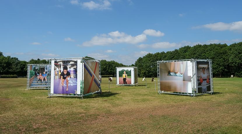 Large scale outdoor exhibition shines light on community sport heroes