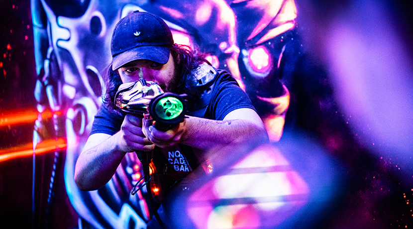 Arcade bar NQ64 launch adults-only Laser Quest experience