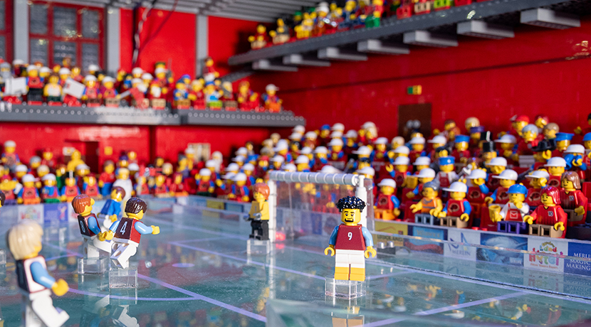 Marcus Rashford minifigure on display at LEGOLAND Discovery Centre ...