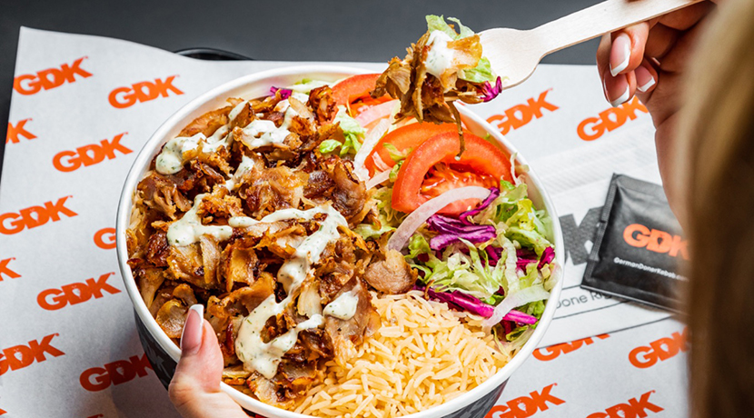 German Doner Kebab giving away free rice bowls in Birmingham