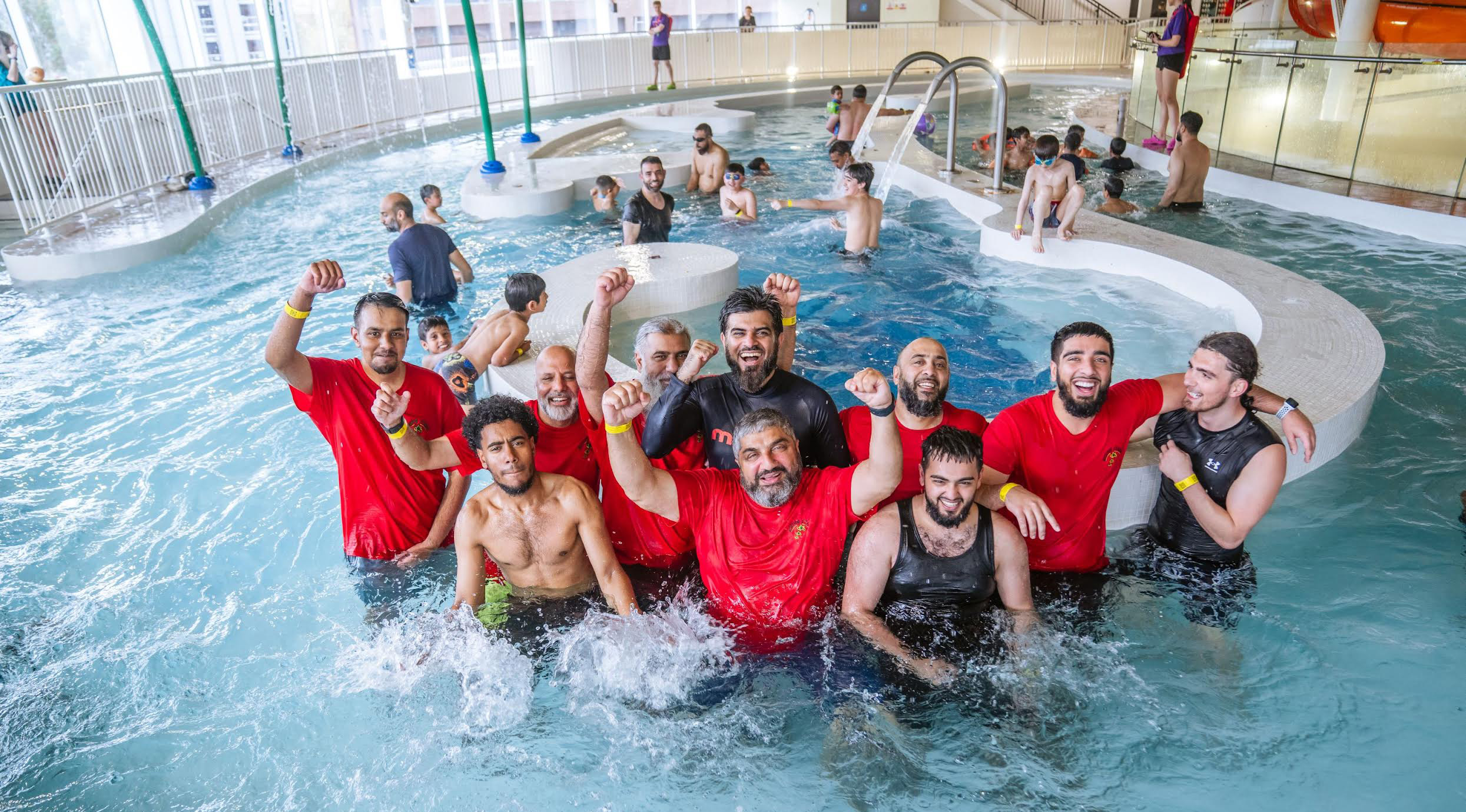 Hundreds access The Wave Waterpark for the first time