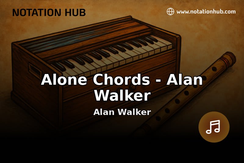 Alone Chords - Alan Walker Flute Notes & Guitar Chords - Alan Walker ...