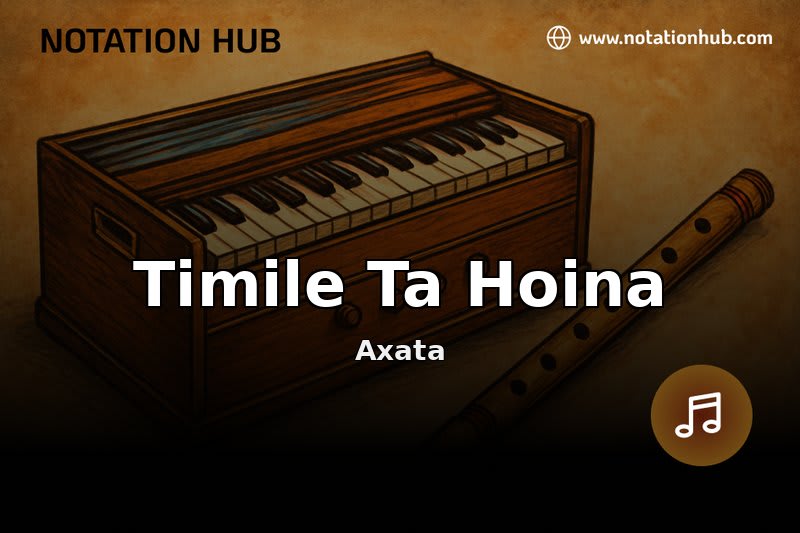Timile Ta Hoina Flute Notes & Guitar Chords - Axata | Sargam Notation ...