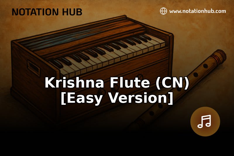 Krishna Flute (CN) [Easy Version] Flute Notes & Guitar Chords - Sargam ...