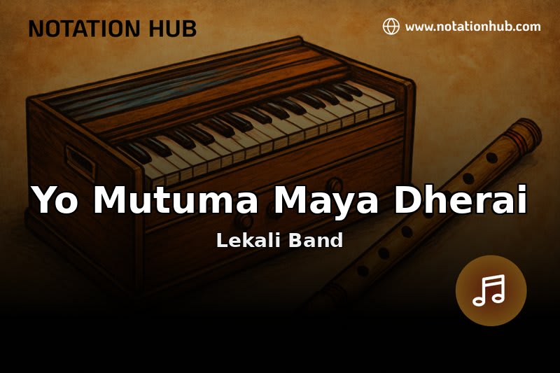 Yo Mutuma Maya Dherai Flute Notes & Guitar Chords - Lekali Band ...