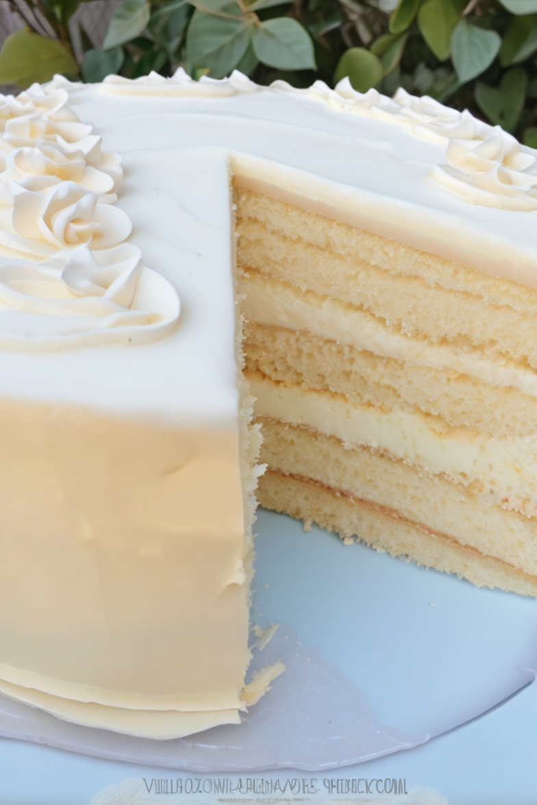 Vanilla Velvet Cake Recipe - CakeRe