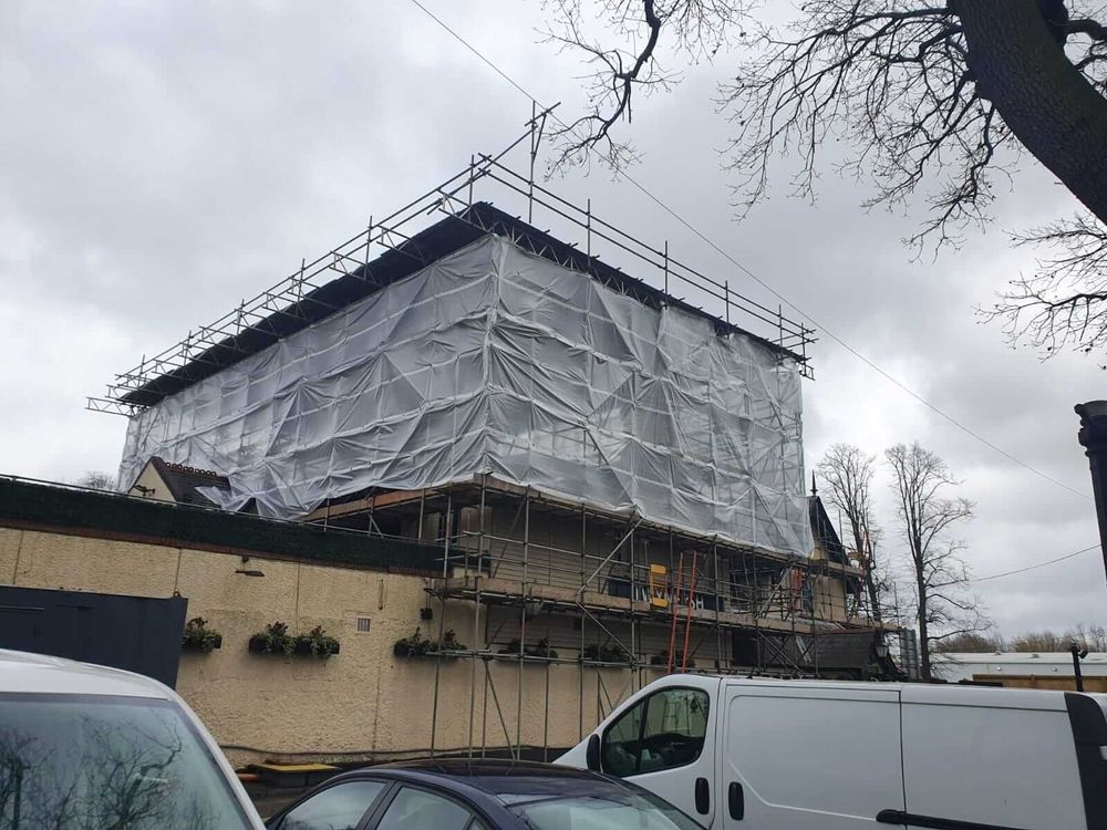 Temporary Roof Scaffolding | Weather Protection
