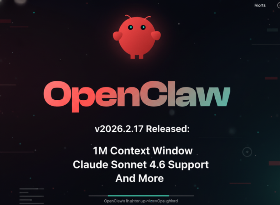 OpenClaw v2026.2.17 Released: 1M Context Window, Claude Sonnet 4.6 ...