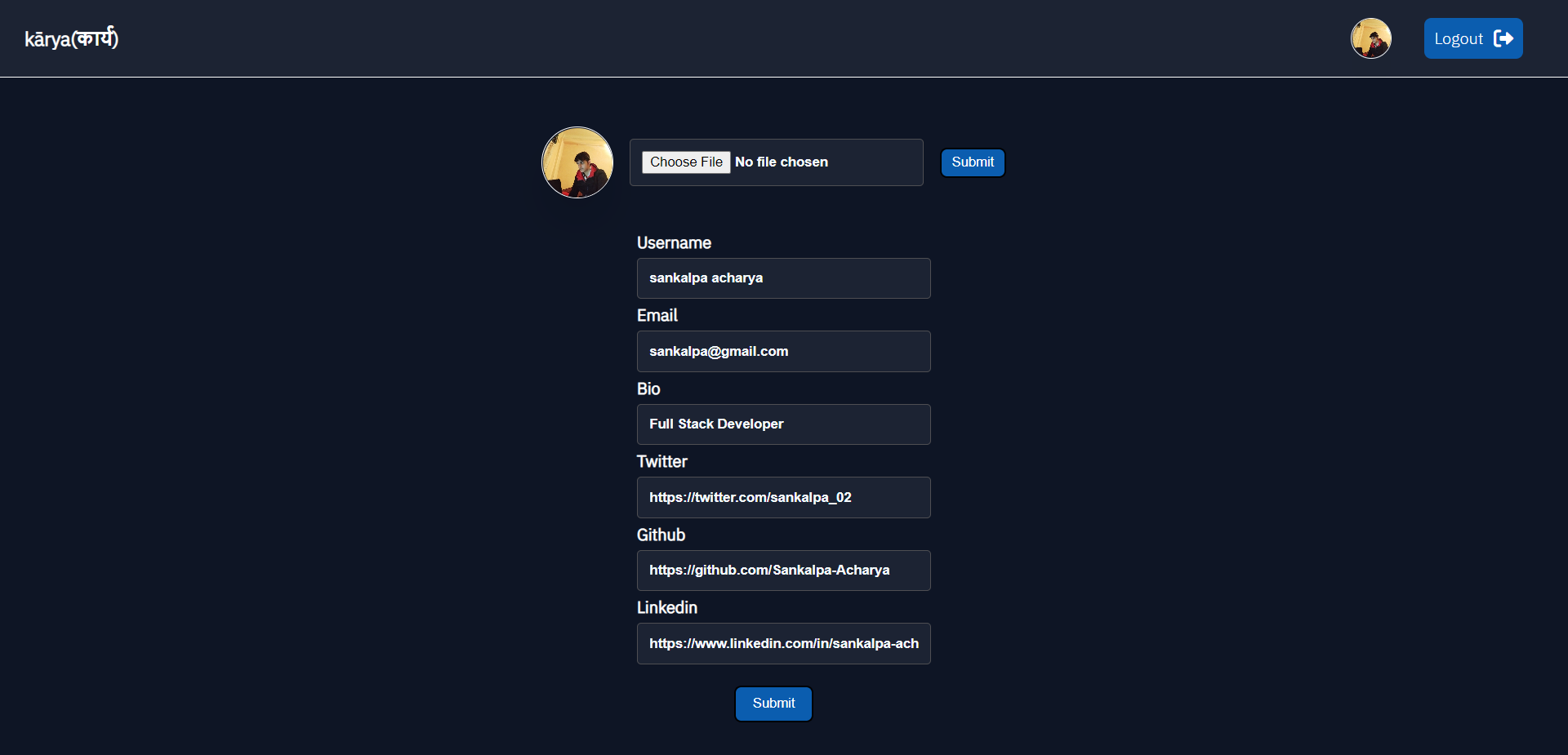 GitHub - Sankalpa-Acharya/Karya