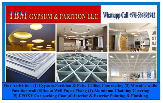 Office Gypsum Wall Partition and Painting Ajman Dubai Sharjah,Ras Al ...