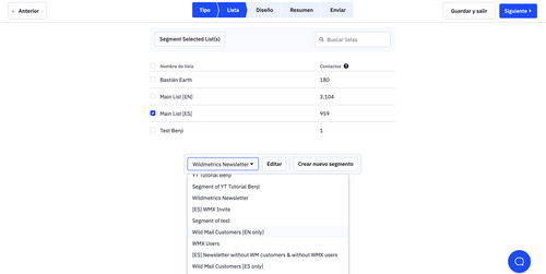 Wild Mail | Como crear segmentos de lista en ActiveCampaign