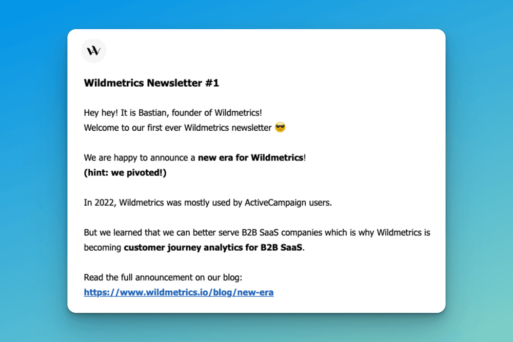 Wild Mail | Nueva newsletter