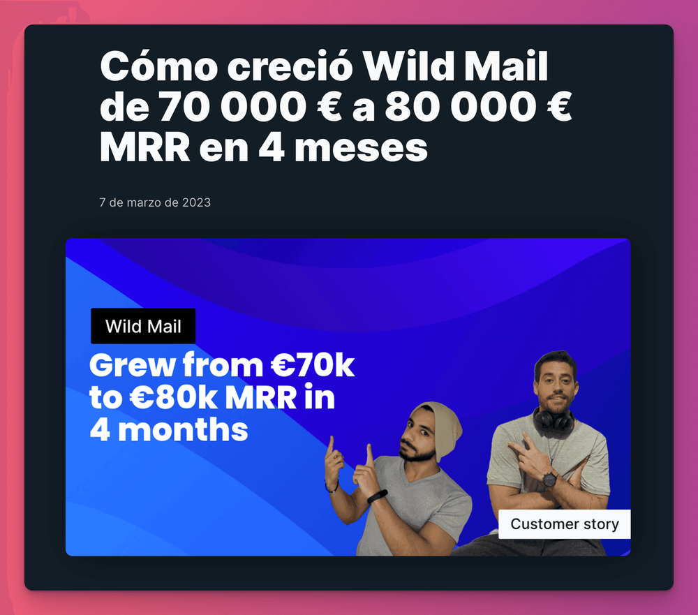 Wild Mail | Historia de Wild Mail