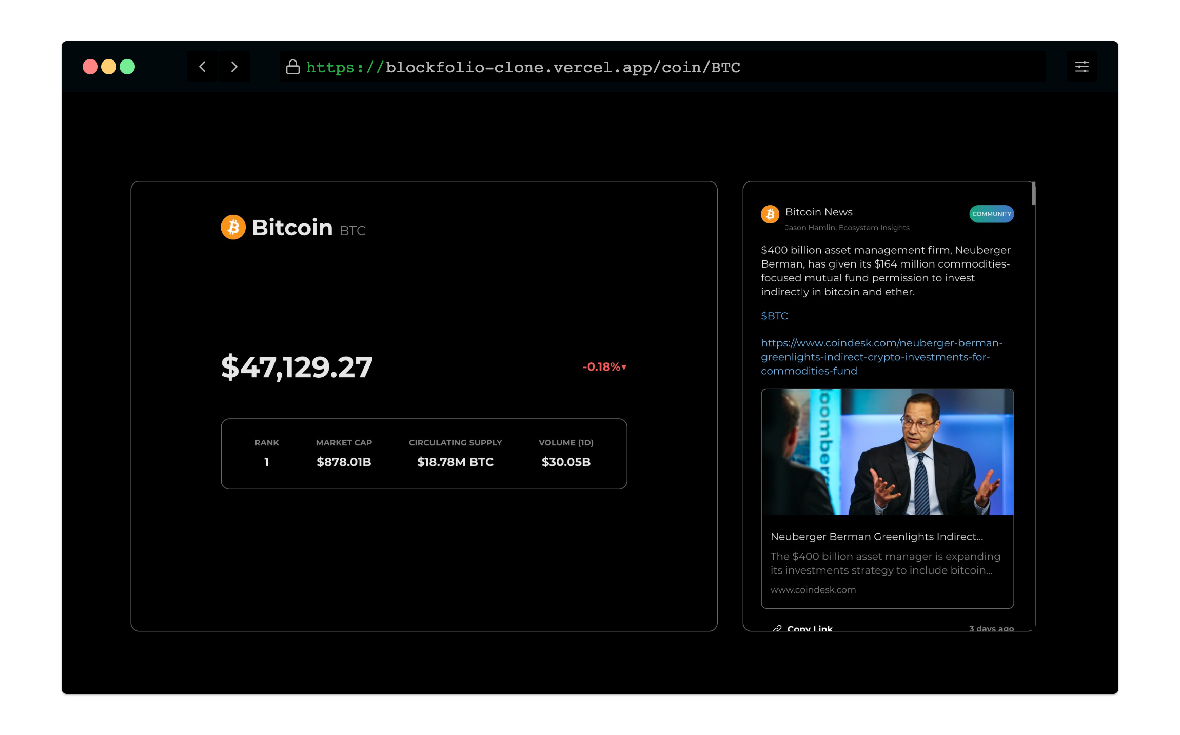 GitHub - feliperodriguess/blockfolio-clone: 💱💹