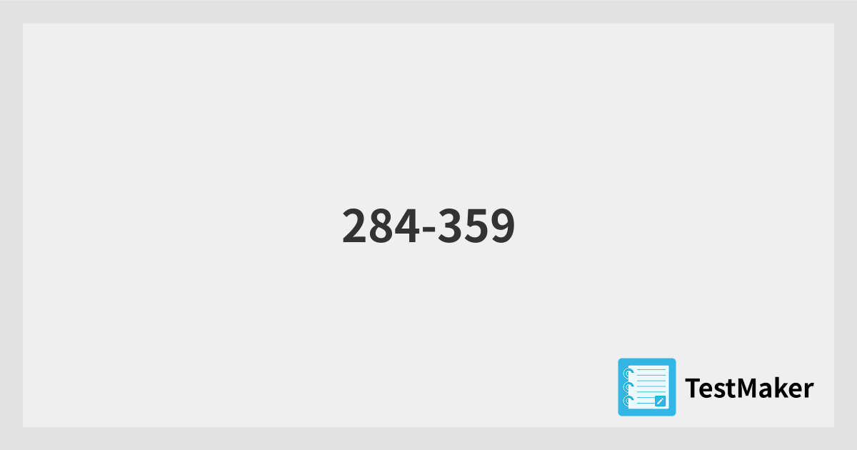284-359 | 暗記メーカー