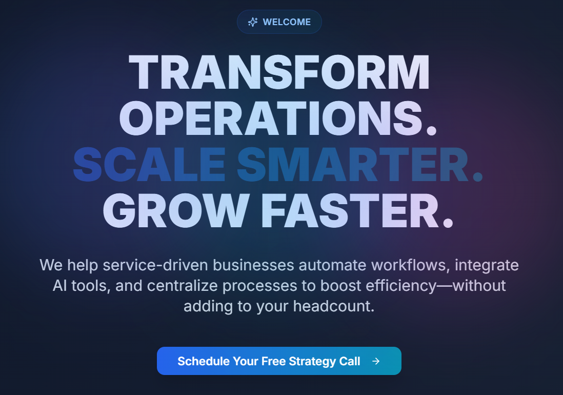 Unifill AI - Transform Operations, Scale Smarter, Grow Faster