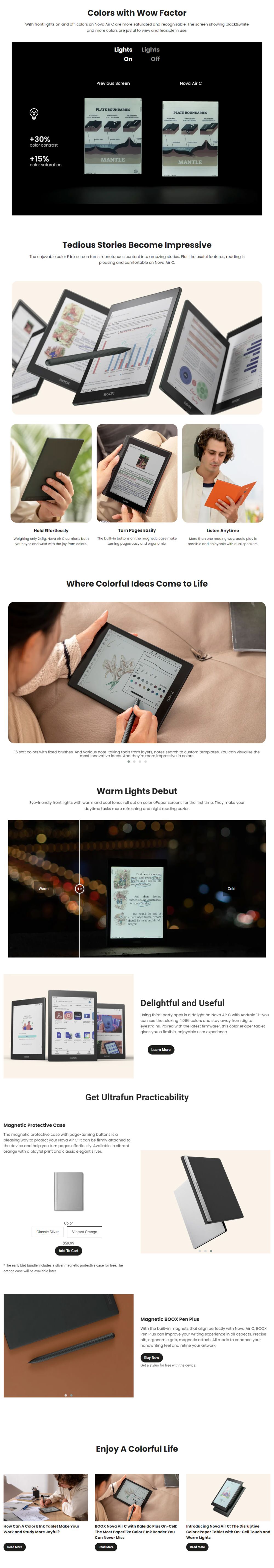 ONYX BOOX Nova Air C 7.8'' Color eReader