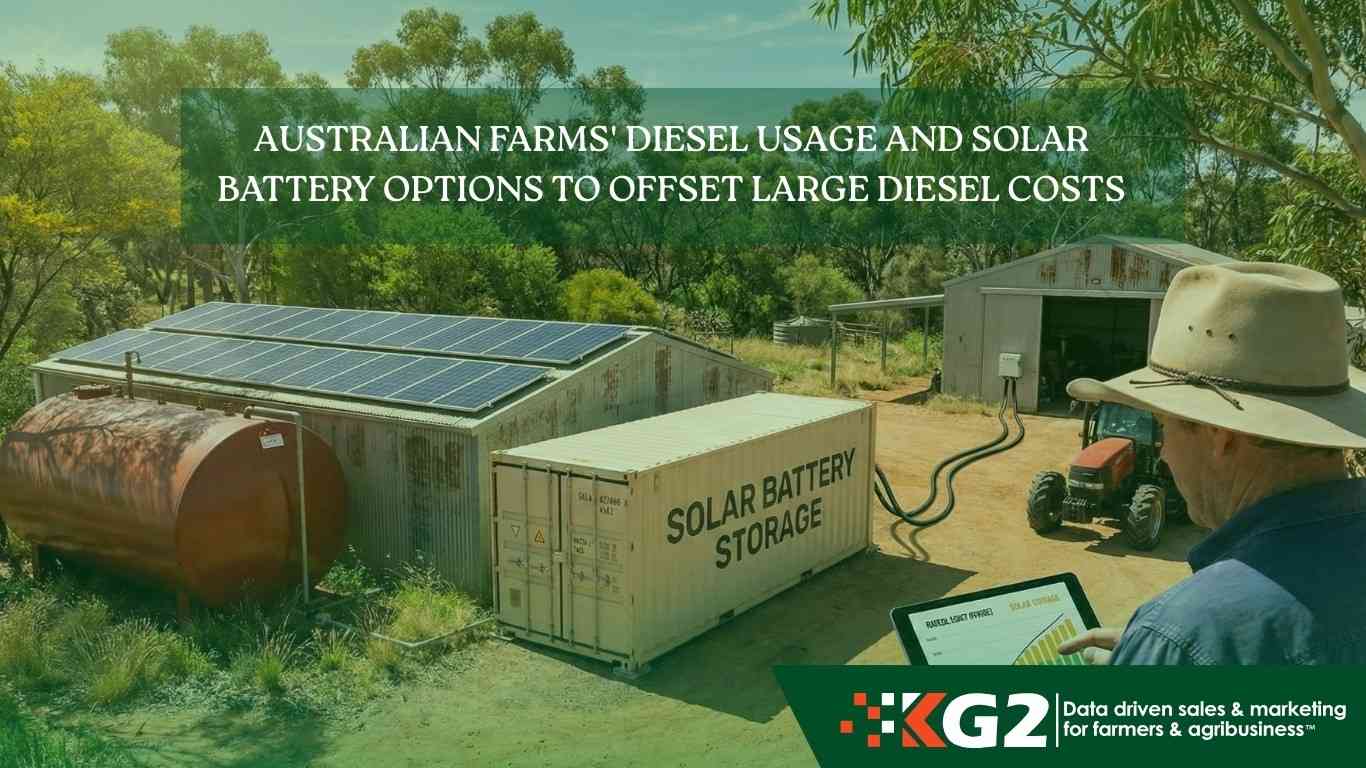 Australian Farms’ Diesel Usage and Solar Battery to Reduce Costs