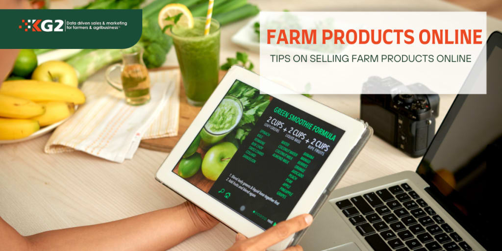 TIPS ON SELLING FARM PRODUCTS ONLINE